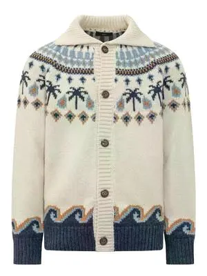 Alanui Sweet Winter Jacquard-knit Cardigan - Neutrals