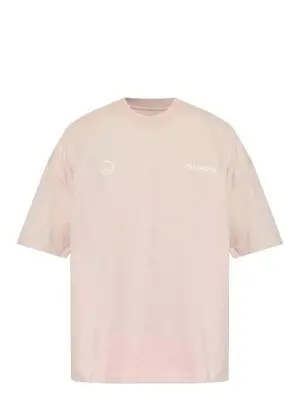 ALLSAINTS Emblem Logo-print Drop-shoulder T-shirt - Pink