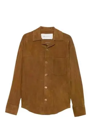 AMI Paris Suede Jacket - Brown