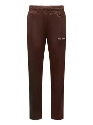 Palm Angels Logo-print Side-stripe Track Pants - Brown