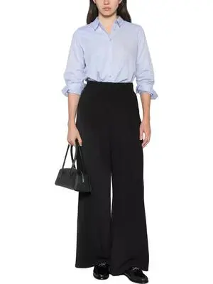 MAISON123 Flaubert Pleated Wide-leg Trousers - Black