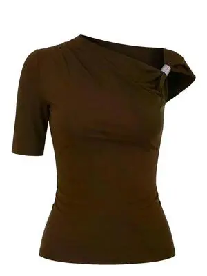 KAOS One-shoulder Ring-detail Top