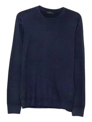 FAY Crew-neck Long-sleeve Sweater - Blue