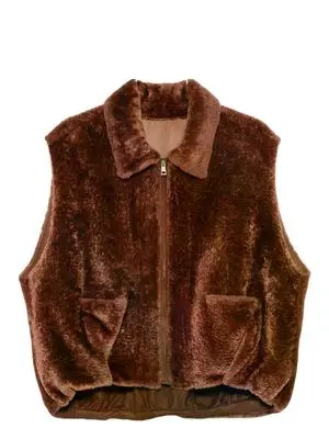Simonette Ravizza Cassie Sleeveless Jacket - Brown
