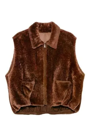 Simonette Ravizza Cassie Sleeveless Jacket - Brown