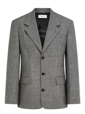 FERRAGAMO Single Breasted Blazer - Grey