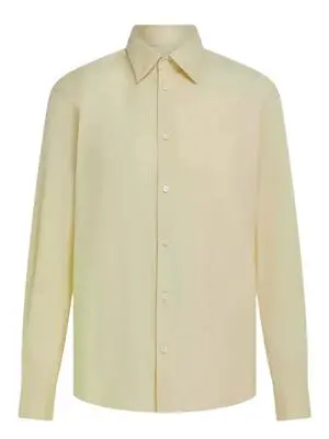 FERRAGAMO Shirt With Micro Print - Neutrals