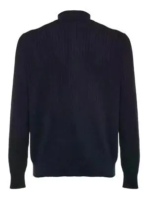 Loro Piana Ribbed-knit Zip-up Cashmere Cardigan - Blue