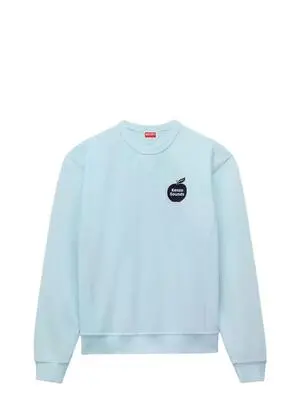 Kenzo Embroidered Logo Cotton Sweatshirt - Blue