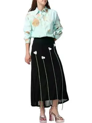 Moschino Floral-pattern Shirt - Blue