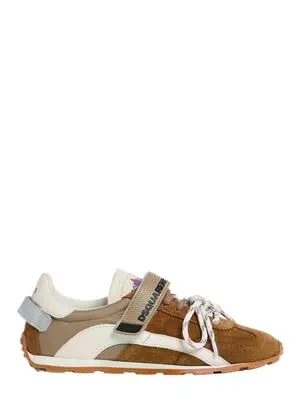 Dsquared2 Dsquared2 DC-642 Sneakers With Hiking-Style Laces And Maple Leaf Outsole Brown