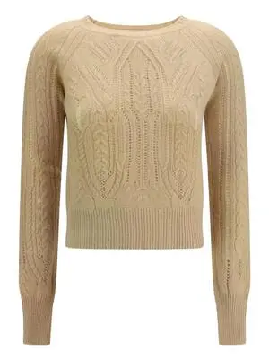 Ermanno Scervino Cable-knit Cashmere Sweater - Neutrals