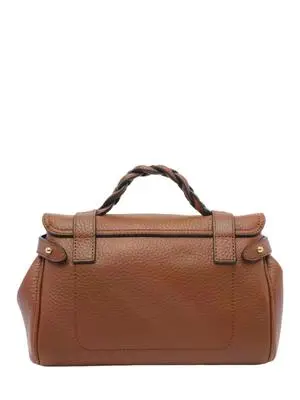 Mulberry Mini Alexa Braided-handle Shoulder Bag - Brown
