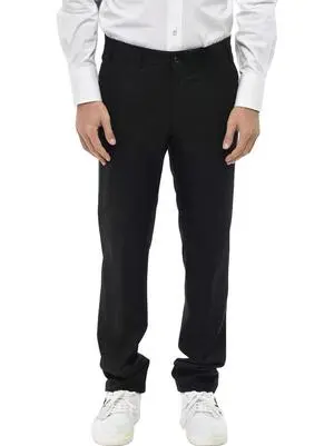 Corneliani Stretch Virgin-wool Trousers - Black