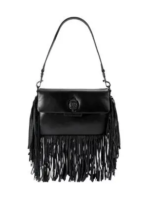 Kurt Geiger Oxford Fringe Drench Shoulder Bag Black