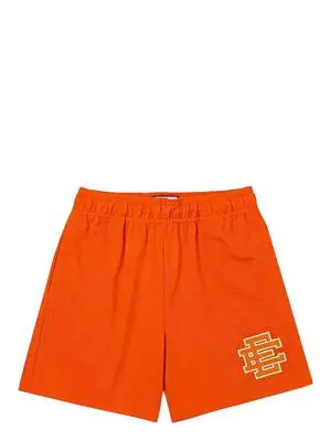 ERIC EMANUEL Basic Logo-print Mesh Shorts - Orange