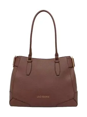 Moschino Buckle Detail Tote Bag - Brown
