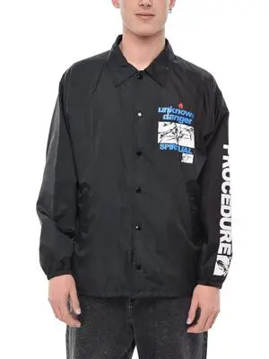 SAINT MXXXXXX Graphic Print Jacket - Black
