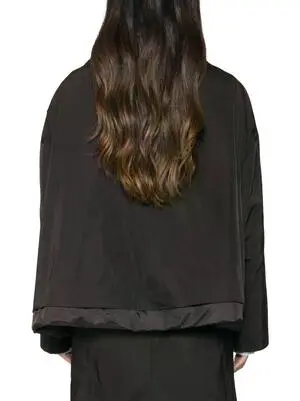 Carven Pearl Pendant Funnel-neck Raincoat - Brown