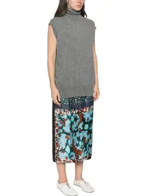 Sofie D'hoore Roll-neck Sleeveless Vest - Grey