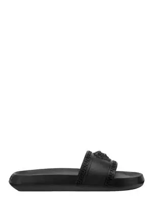 Versace Medusa Greca Sandals - Black