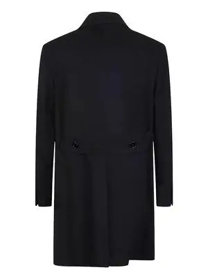 Tagliatore Wool Double-breasted Coat - Blue