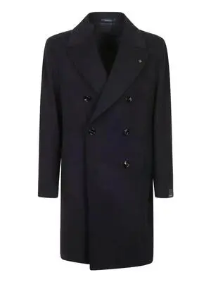 Tagliatore Tagliatore Wool Double-Breasted Coat Blue