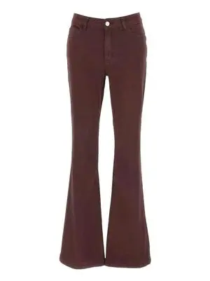 ELENA MIRÒ Flare Leg Five-pocket Jeans - Red