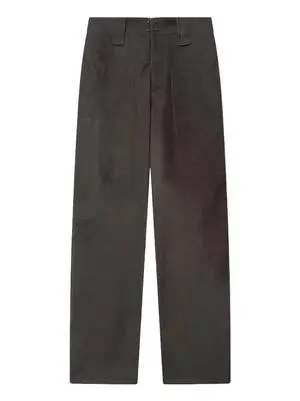 MARANT ETOILE Rhil Cotton Twill Straight Leg Trousers - Grey