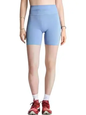 Nike Pro Seamless Dri-fit High-waisted Biker Shorts - Blue