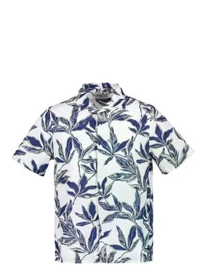 Superdry Leaf-print Short-sleeve Shirt - White