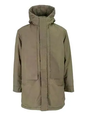 K-WAY Mid-length Hooded Coat - Brown
