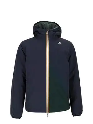 K-WAY Jack St Warm Reversible Hooded Jacket - Blue
