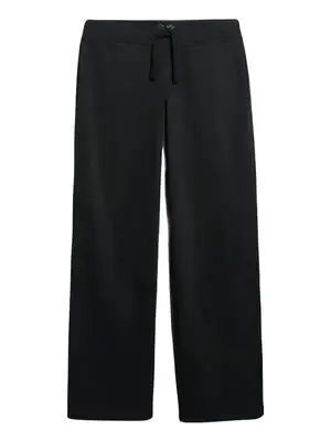 Superdry Studios Embroidered Wide Leg Track Pants - Black