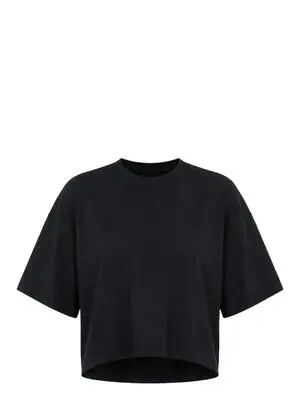 DONDUP Cropped Drop-shoulder T-shirt - Black