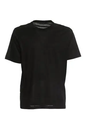 FILERIA Crew-neck Short-sleeve T-shirt - Black
