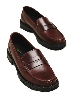 Maeve Classic Loafers - Brown