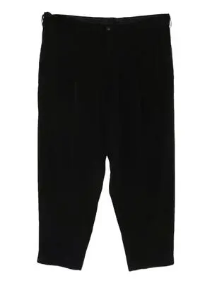 YOHJI YAMAMOTO Yohji Yamamoto Black Pleated Wide-Leg Trousers