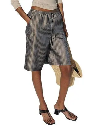 REFORMATION Sandy Pull-on Shorts - Graphite