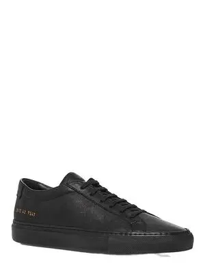COMMON PROJECTS Achilles Premium Leather Sneakers - Black