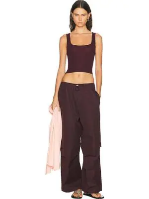 SKIMS Cotton Rib Tank Top - Currant
