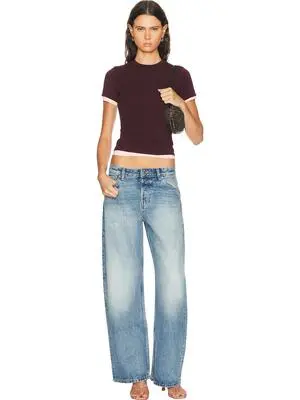 SKIMS Cotton Jersey T-shirt - Currant