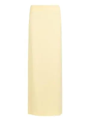ARMARIUM Florence Stretch-satin Maxi Skirt - Yellow