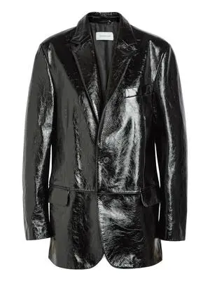 ARMARIUM Glossed Leather Blazer