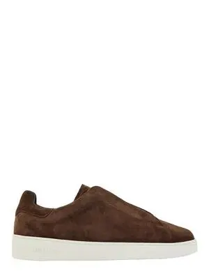 JUDE LLOW Luca Suede Sneakers - Brown