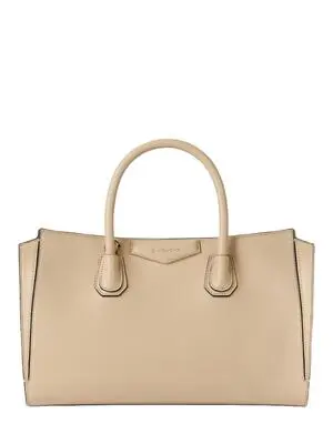 Givenchy Antigona Bag In Shiny Grained Leather - Dunes