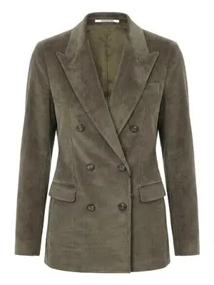 Tagliatore Double-breasted Long-sleeved Jacket - Green