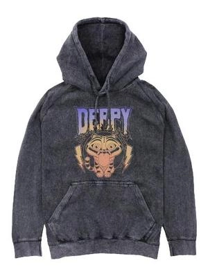KPOP DEMON HUNTERS Mythic Lightning Derpy Lightweight Hoodie - Black
