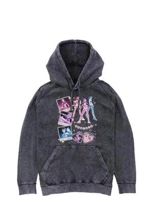 KPOP DEMON HUNTERS Huntrix Cute Instant Film Portrait Lightweight Hoodie - Black