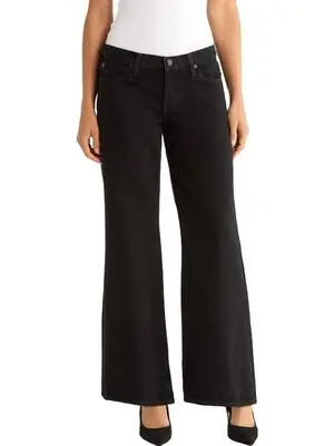 FRAME The Pixie High Waist Bootcut Jeans - Black